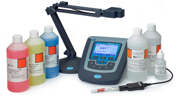 HACH, HQ440D Laboratory pH Meter Package for High Alkalinity Samples ...